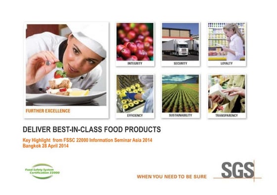 جدیدترین استاندارد موادغذایی FSSC 22000 | PDF