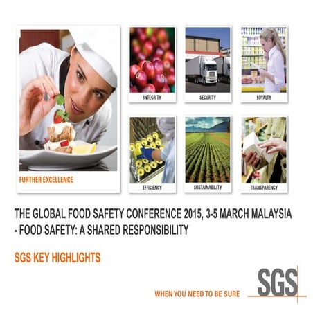 Food Safety: A Shared Responsibility – Key Highlights from the Global ...