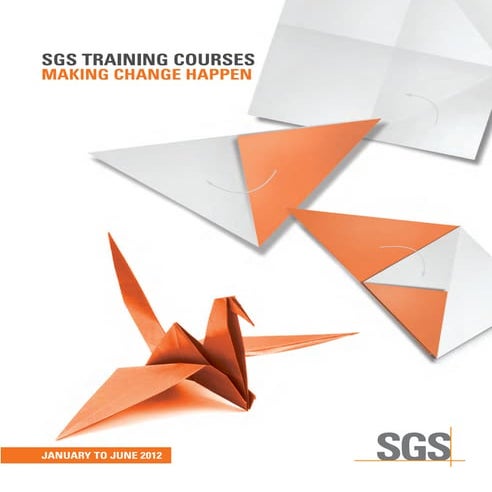 Sgs Training Portfolio, January June 2012 | PDF
