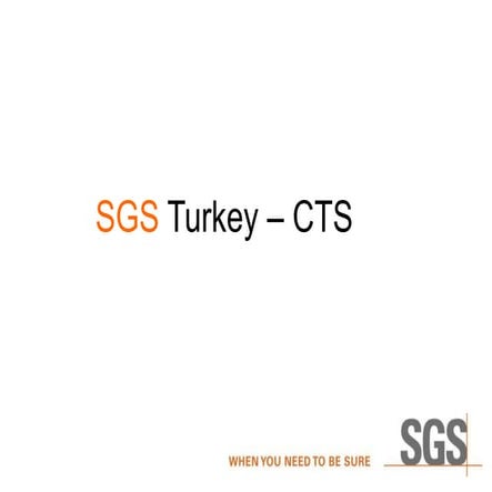 SGS Turkey CTS | PDF