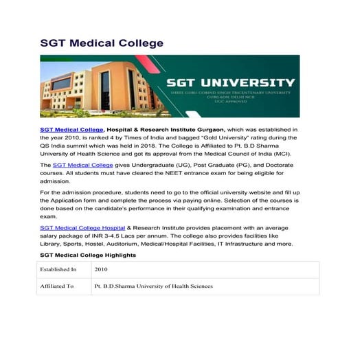 SGT University.docx