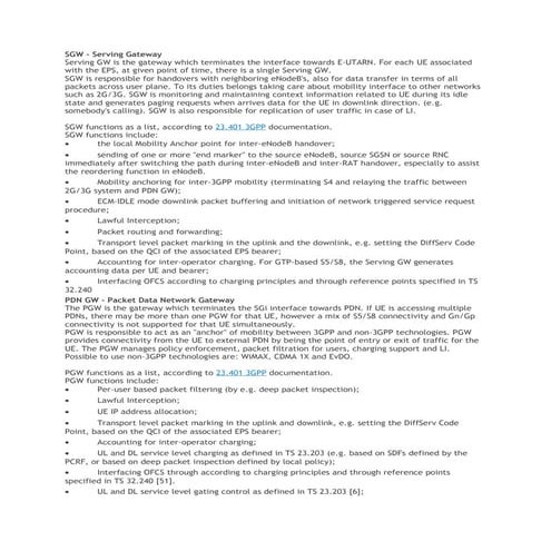 Lte Sgw Ampand Pgw Doc Computer Networking Computing