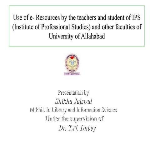 Use of ICT | PPT