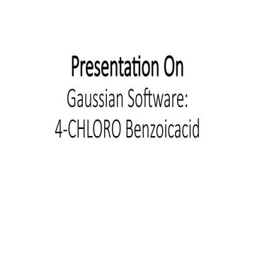 gaussian computatuional chemistry on computational | PPT