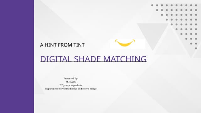 Color and shade selection | PPT