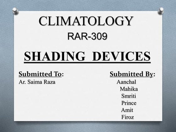 7 Shading Devices Ppt