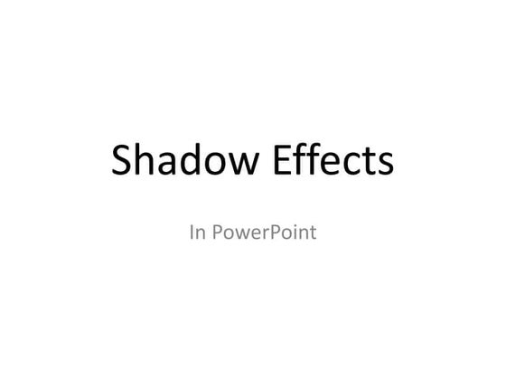 Shadow Art | PPT