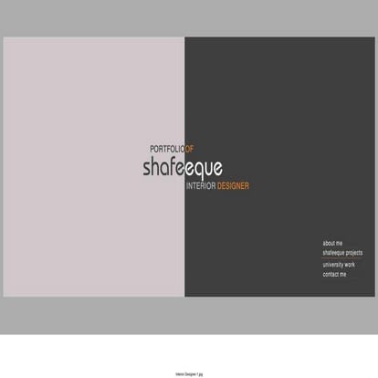 Shafeeque portfolio | PDF