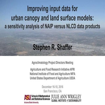 Improving input data for urban canopy and land surface models: a ...
