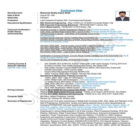 Shafiq CV | PDF