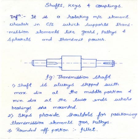 Shafts Keys and Couplings Explained | PDF