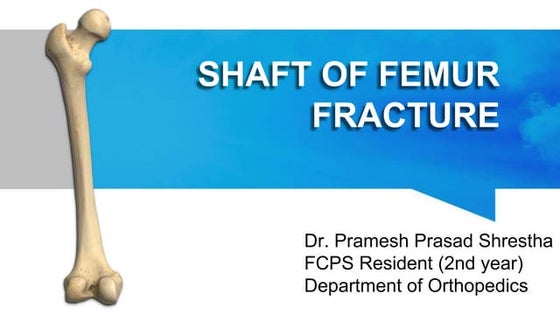 Proximal femur fracture classification ppt | PPT