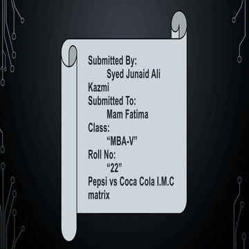 Pepsi vs Cocacola | PPT