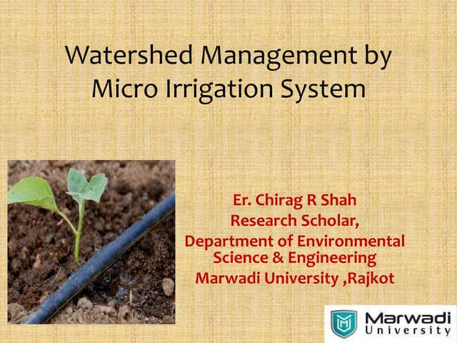 MICRO IRRIGATION in detail with example.pptx | Agriculture | Industries