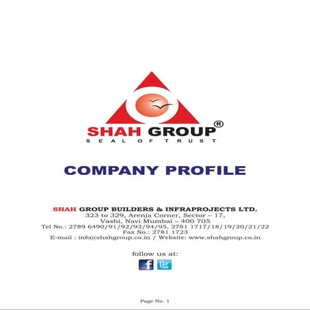 Shah group company profile new | PDF