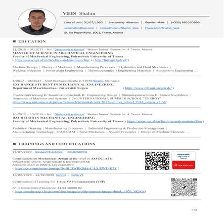 Shahin veis cv | PDF