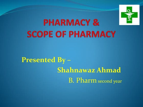 Introduction to pharmacy | PPTX | Pharmaceutical Industry | Industries