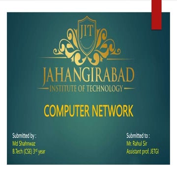 this is power point presentation on computer network | PPTX