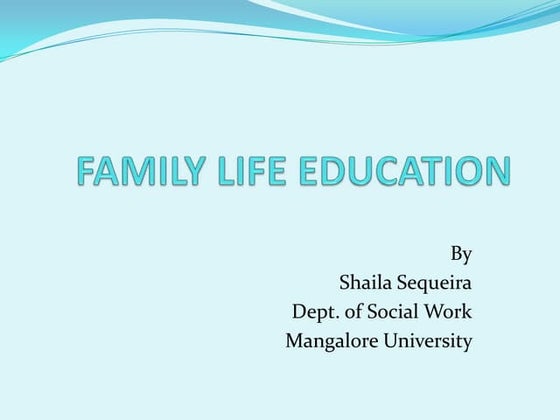 Family Life Education | PPT