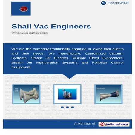 Shail Vac Engineers, Surat, Vacuum Systems | PDF