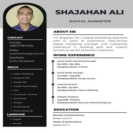 Shajahan Ali Resume.pdf | Internet | Computing