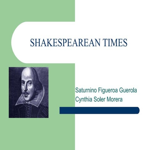 Shakespearean Times | PPT