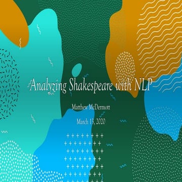 The Data Analytics of Shakespeare | PDF