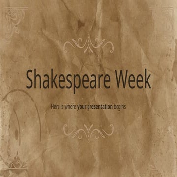 Shakespeare-Week-by-Slidesgo_.ppt para apre | PPT