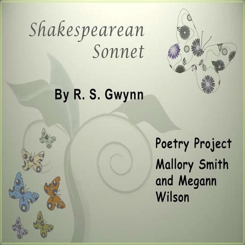 Shakespearean Sonnet Pptx