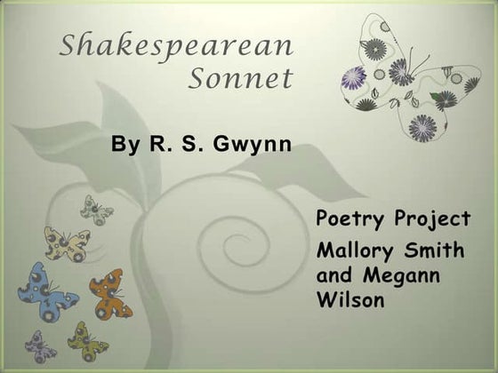 Shakespeare's Sonnets | PPT