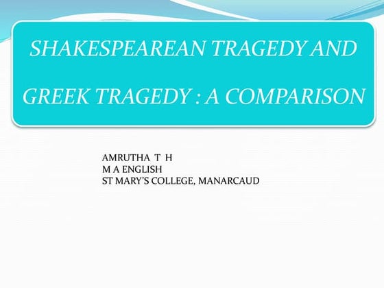 Greek Tragedy & Chorus | PPT | Musicals | Genres