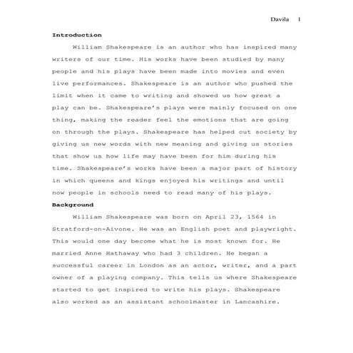 William Shakespeare | DOC | Theater Venues | Attractions