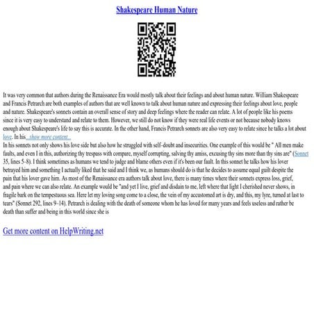 Human Nature | PDF