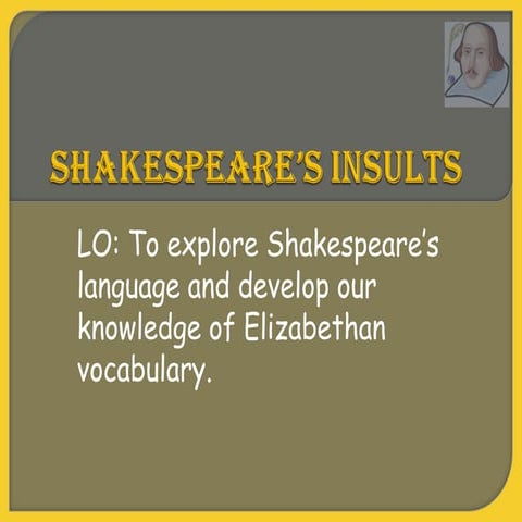 Shakespeare insults | PPT