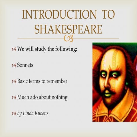 Shakespeare intro 2013 | PPT