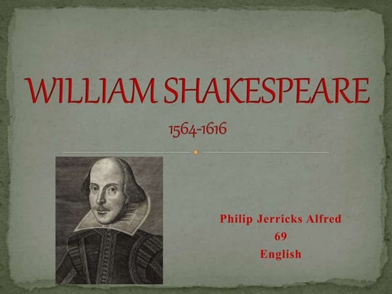 William shakespeare project english | PPT