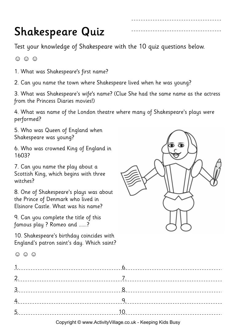 Shakespeare quiz(1)