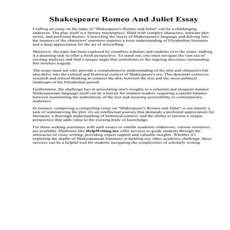 Shakespeare Romeo And Juliet Essay.pdf