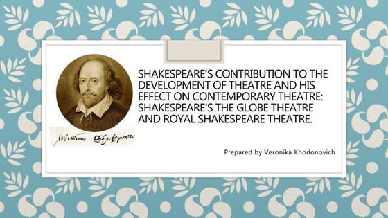 The Elizabethian Theatre | PPT