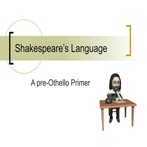 Shakespeare's Language | PPT