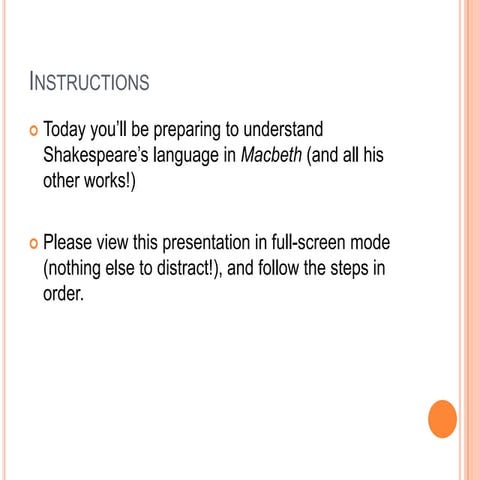Shakespeare's language | PPT