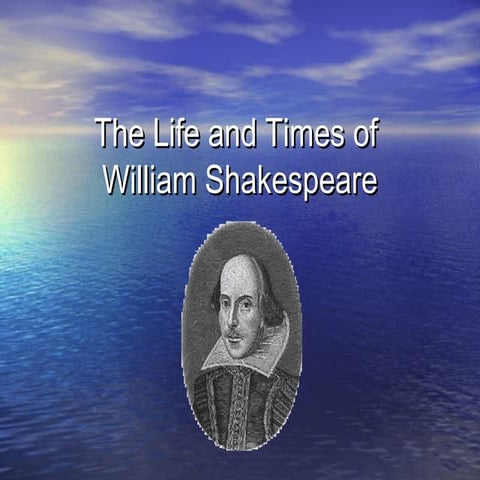 Shakespeare's life | PPT
