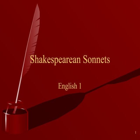 Shakespeare sonnets | PPT