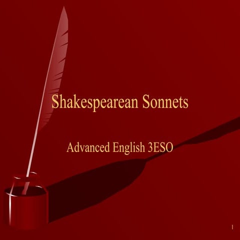 Shakespeare sonnets | PPT