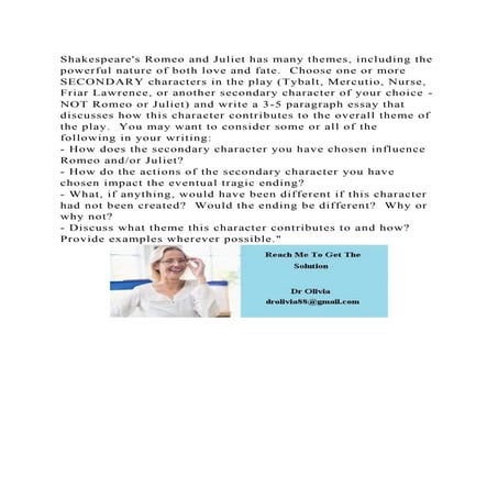 Shakespeares Romeo and Juliet has many themes, including the powerf.docx