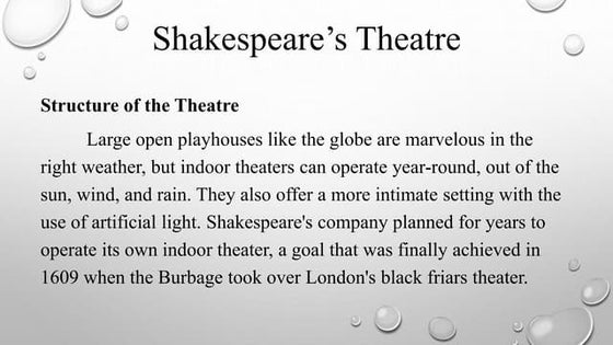 Shakespeare’s Globe Theater | PPT