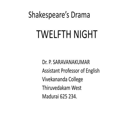 Shakespeare's Drama | PPTX