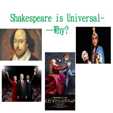 Shakespeare is Universal---why? | PPTX