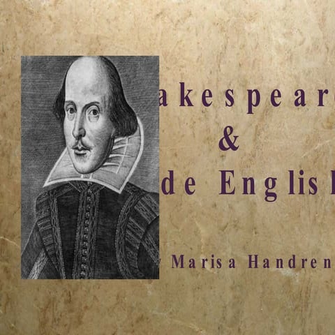 Shakespeare & Olde English | PPT