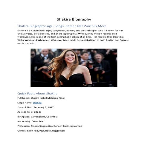 Shakira Life Biography The Celeb Post.pdf